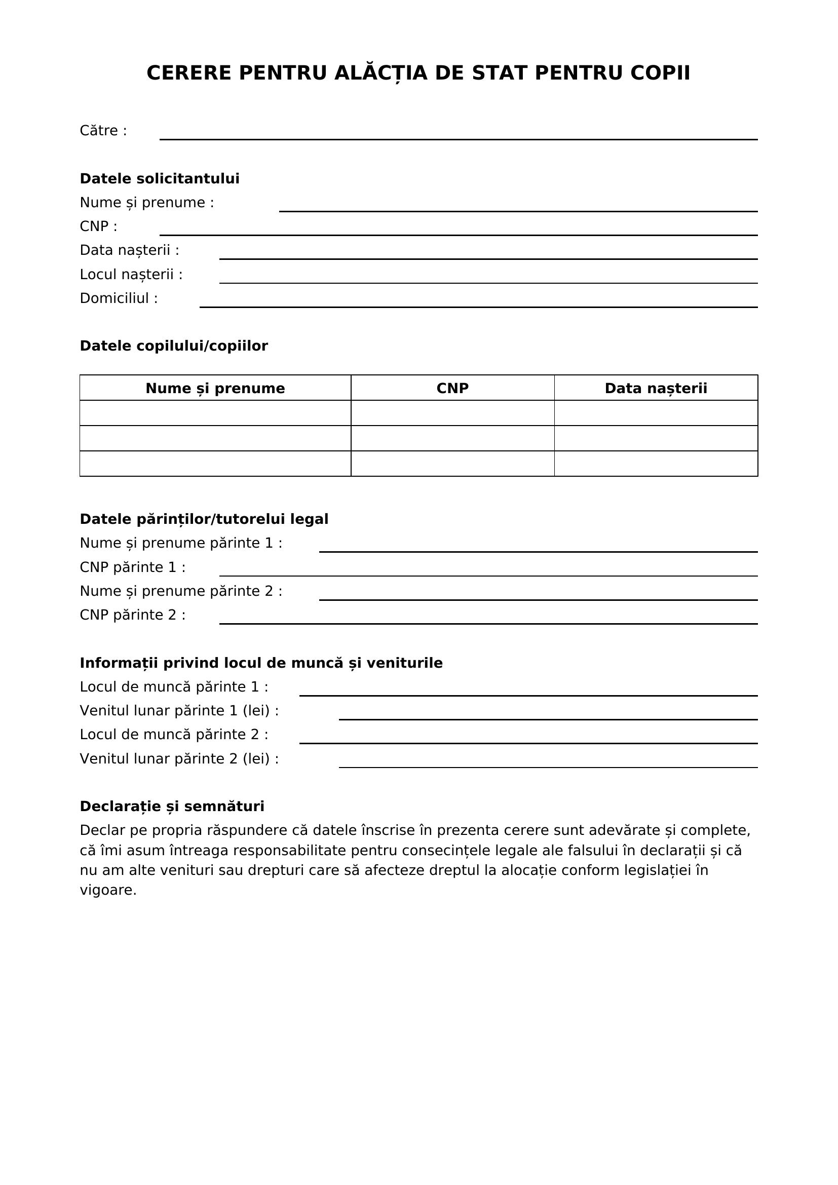 Model Completat Cerere Alocatie